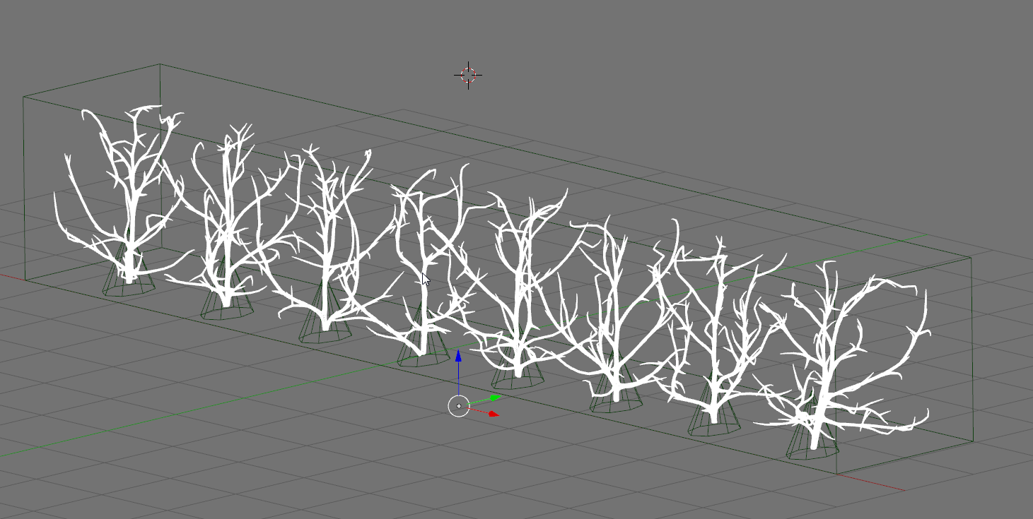 Small Blender Things: A new tree add-on part III: multiple trunks
